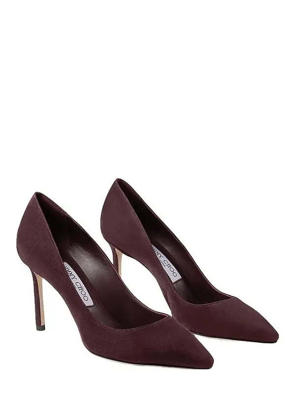 JIMMY CHOO Romy 85 Pointed-toe Pumps - Deep Merlot