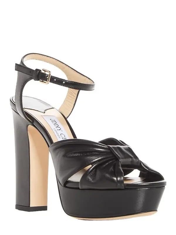 JIMMY CHOO Heloise 120 Platform Sandals - Black