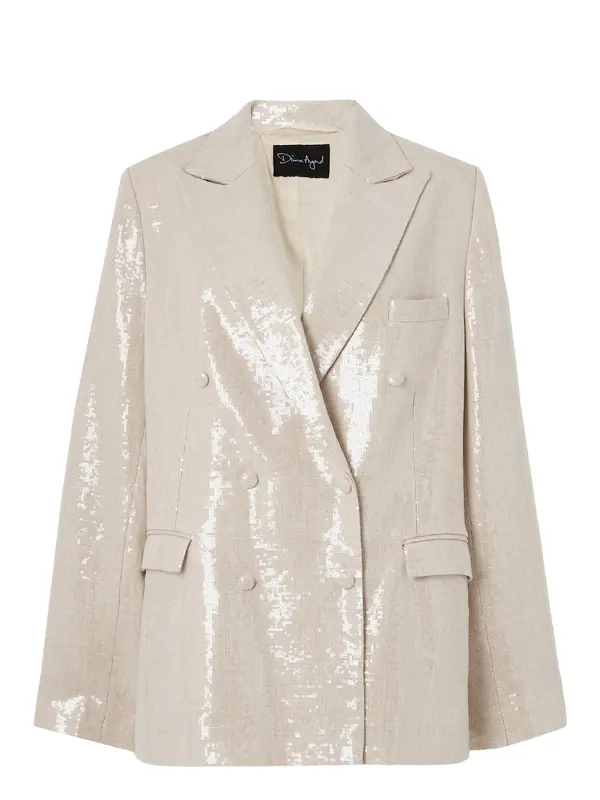 DIMA AYAD Double-breasted Blazer - Neutrals