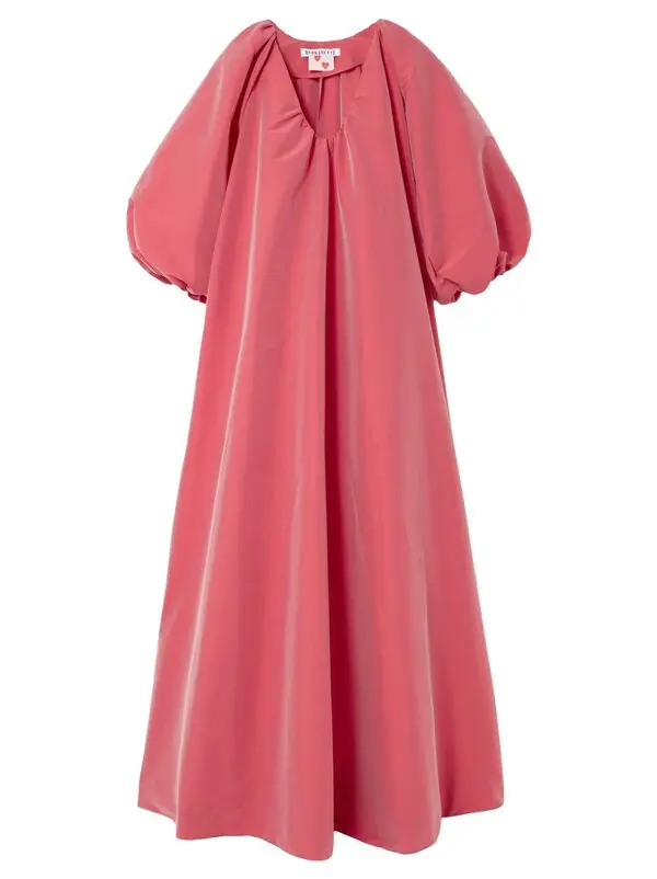 Bernadette George Gathered Taffeta Gown - Pink