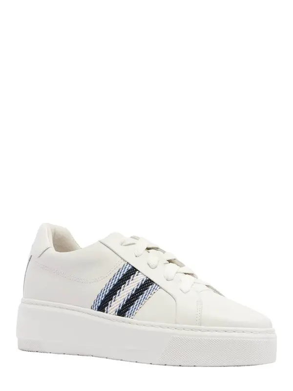 FRANKIE4 Riley Platform Sneakers - White/blue