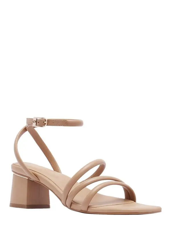 FRANKIE4 Ramsay Leather Block Heel Sandal - Camel