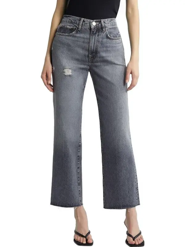 FRAME Le Jane High-waisted Wide Leg Jeans - Zurich