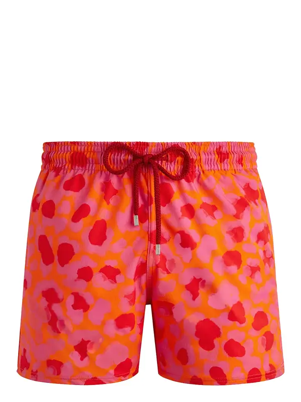 Vilebrequin Leopard Print Swim Shorts - Apricot