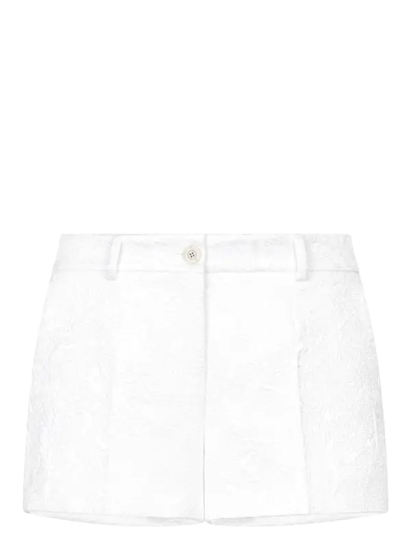 Dolce & Gabbana Brocade Shorts - White