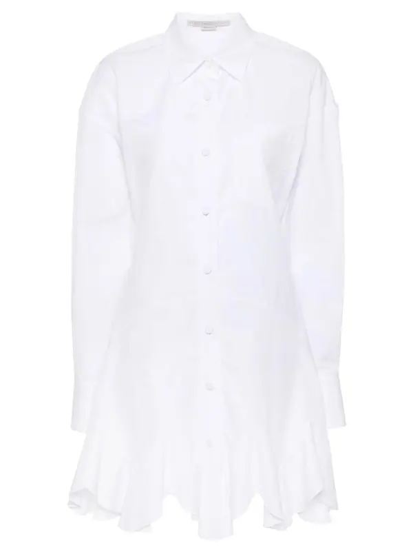 Stella McCartney Logo-embroidered Mini Dress - White