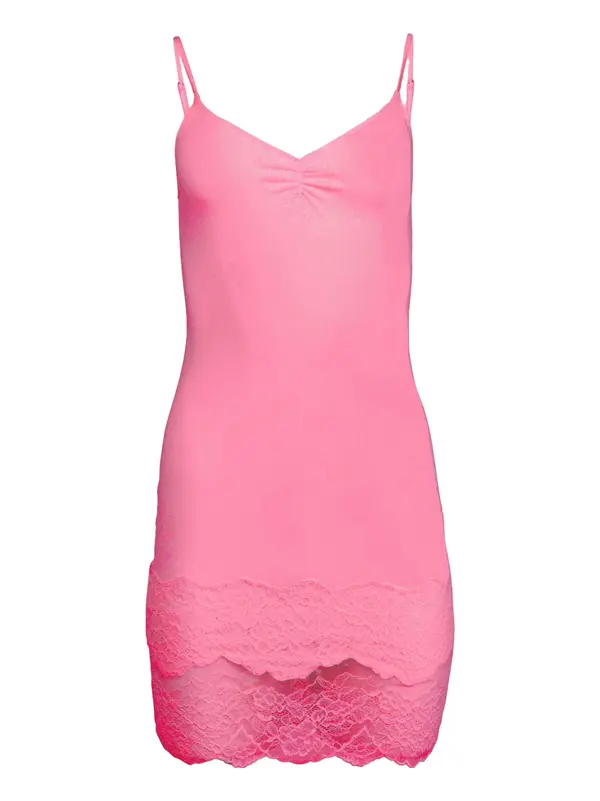 Fleur Du Mal Organic-cotton Slip Dress - Pink
