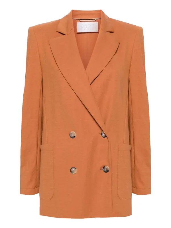 Harris Wharf London Notched-lapels Blazer - Orange