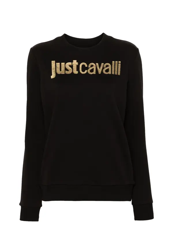 Just Cavalli Logo-print Sweatshirt - Black