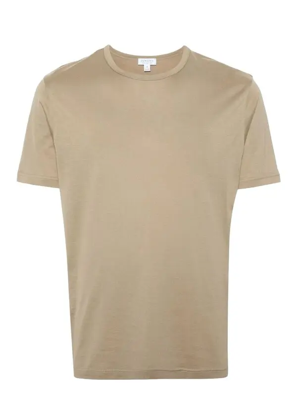 Sunspel Crew-neck Cotton T-shirt - Neutrals