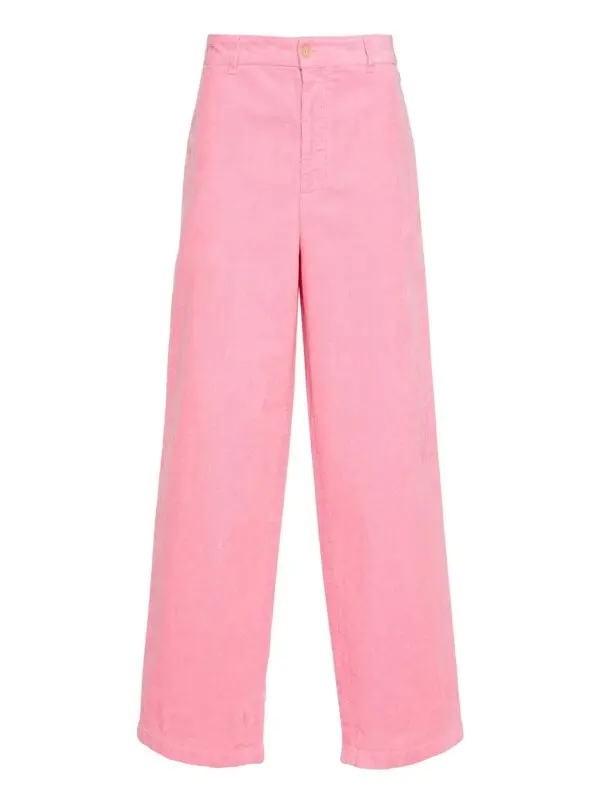 Acne Studios Straight-leg Corduroy Trousers - Pink