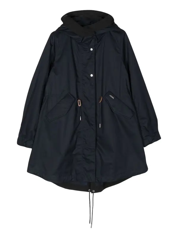 Woolrich Tied-waist Hooded Parka Coat - Black