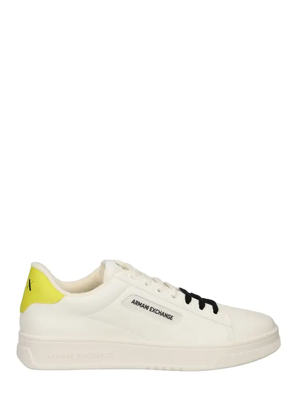 Armani Exchange Leather Sneakers - White