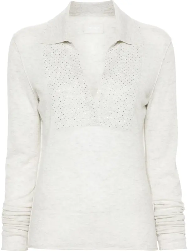 Zadig&Voltaire Sally Rhinestone-embellished Cashmere Jumper - Neutrals