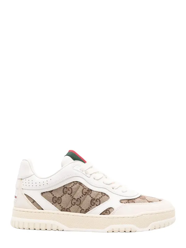 Gucci Re-web Panelled Sneakers - White