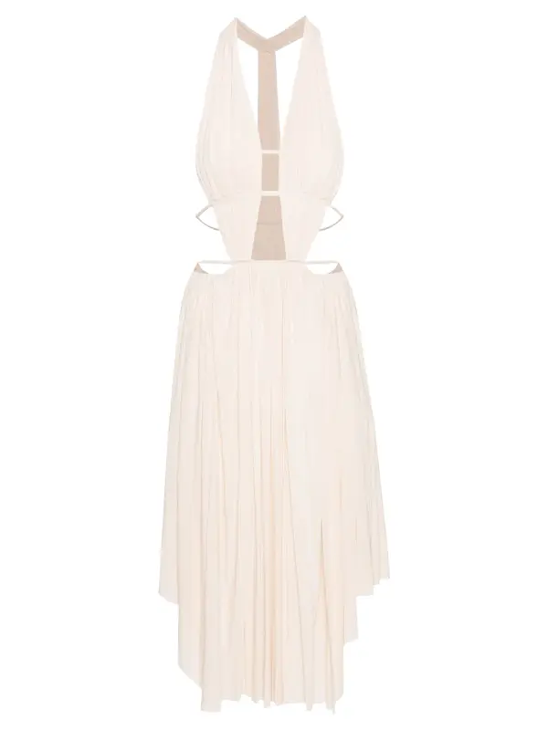 Philosophy Di Lorenzo Serafini Cut-out Draped Midi Dress - Pink