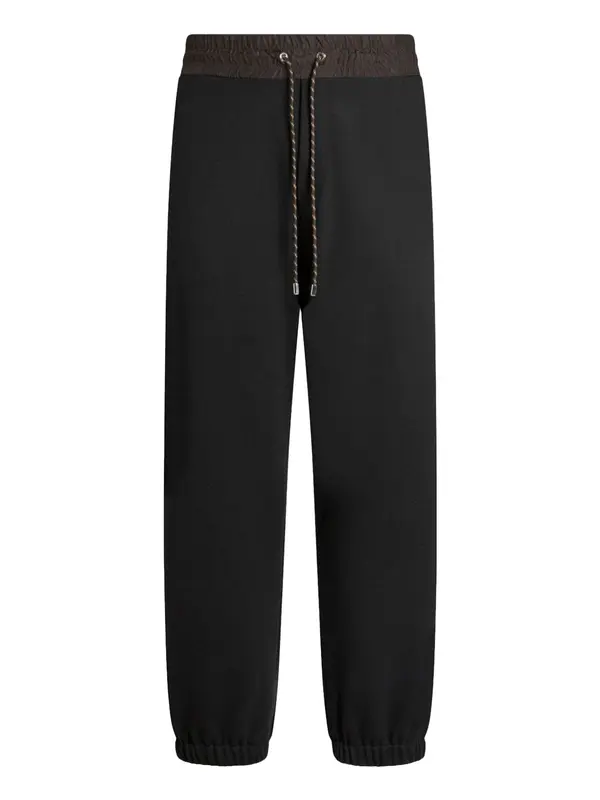 Etro Drawstring Jersey Track Pants - Black