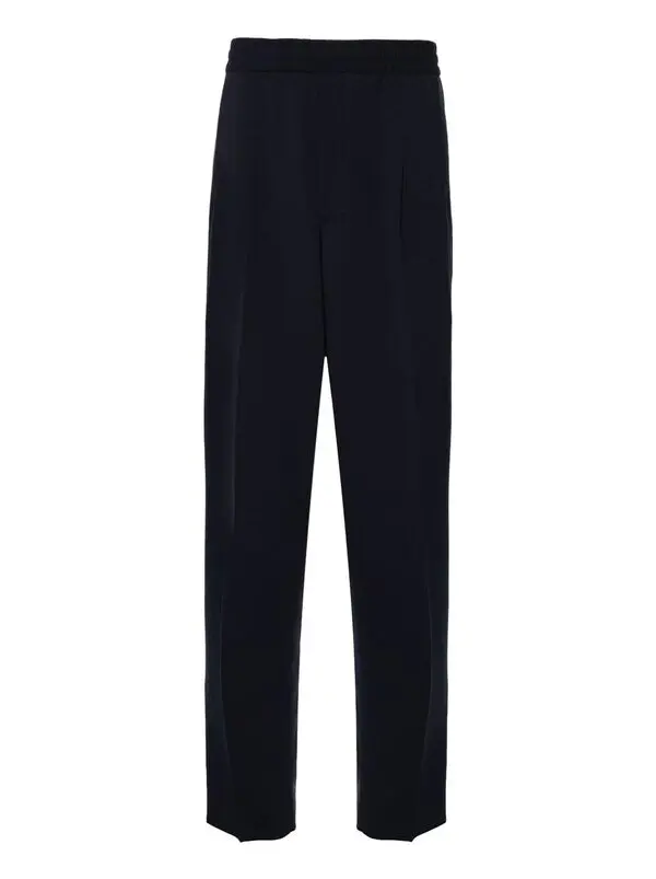 Zegna Tapered Drawstring Trousers - Blue