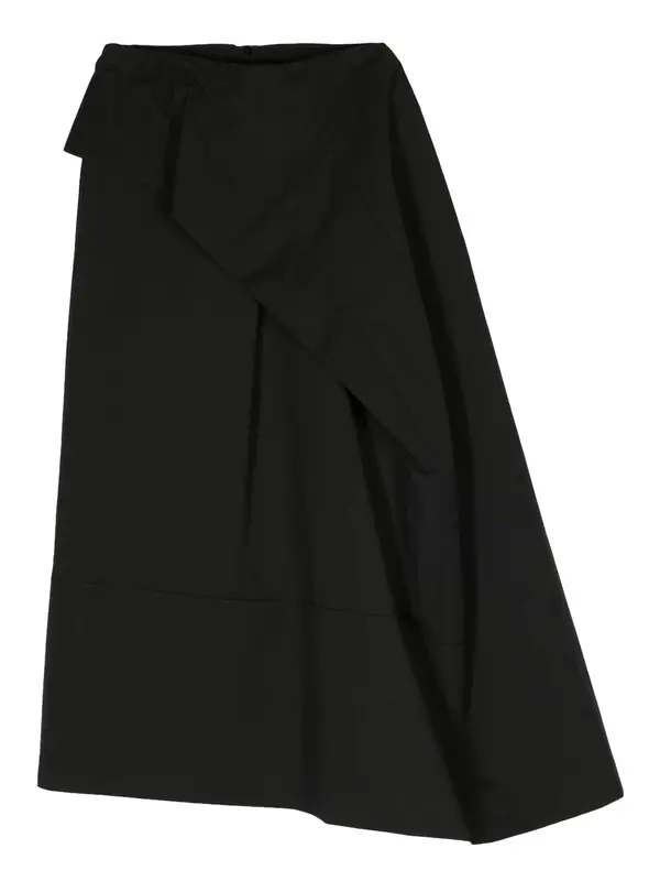 Christian Wijnants Sasha A-line Midi Skirt - Black