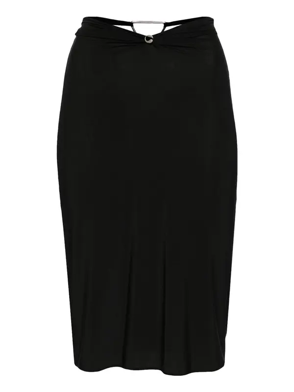 Coperni Triangle-hardware Midi Skirt - Black