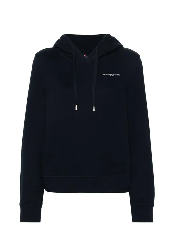 Tommy Hilfiger Logo-print Hoodie - Blue