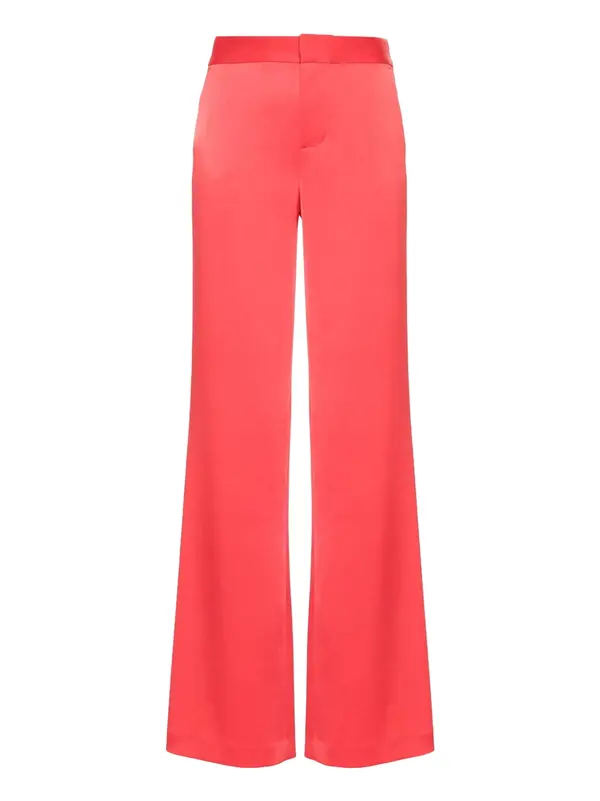 Alice + Olivia Calvin Wide-leg Trousers - Red