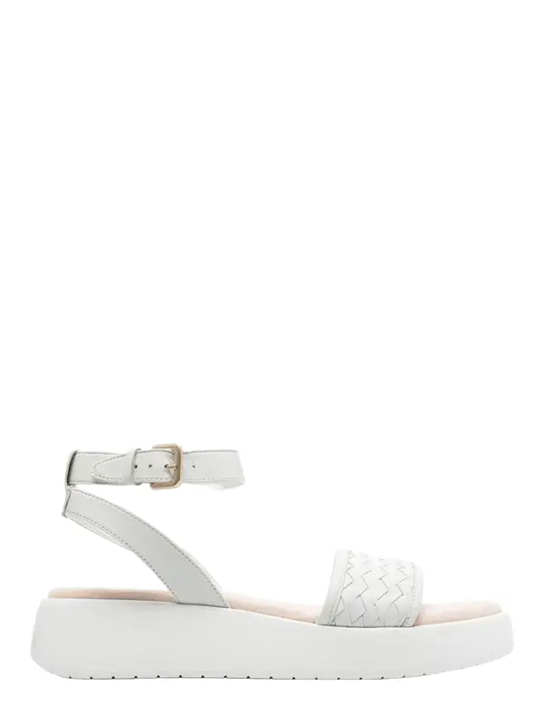BUGATTI 45mm Kya Interwoven Leather Sandals - White