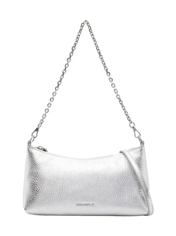 COCCINELLE Aura Shoulder Bag - Silver