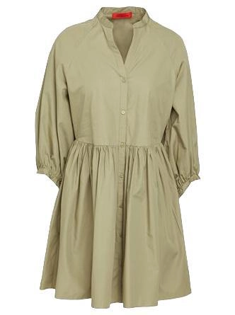 Max & Co. Military Cotton Poplin Mini Dress - Green