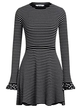 MSGM Mini Circle Dress - Black