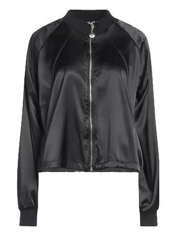 Liu Jo Bomber Jacket With Zipper Fastening And Drawstring Hem - Black