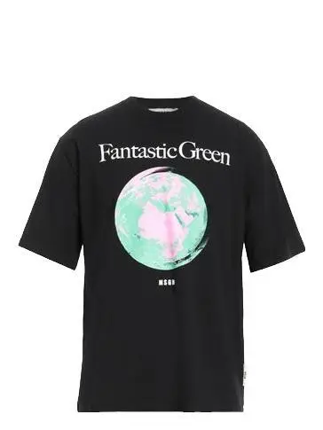 MSGM T-shirt Mauve Size Organic Cotton - Black