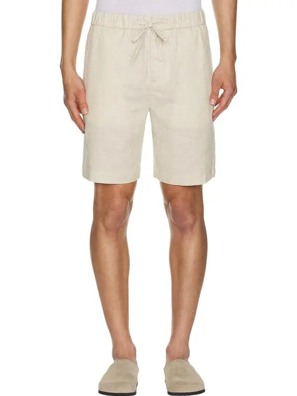Frescobol Carioca Felipe Linen Shorts - Sand