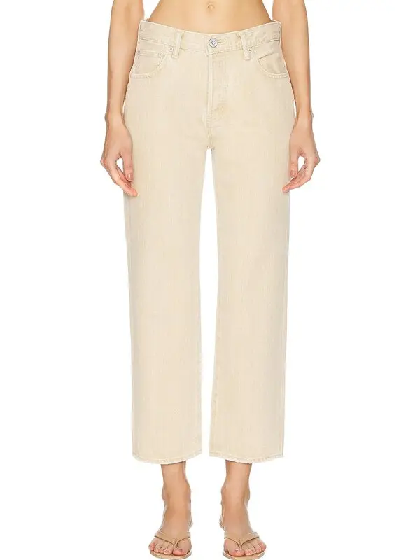 Moussy Vintage Knolls Straight Jeans - Beige