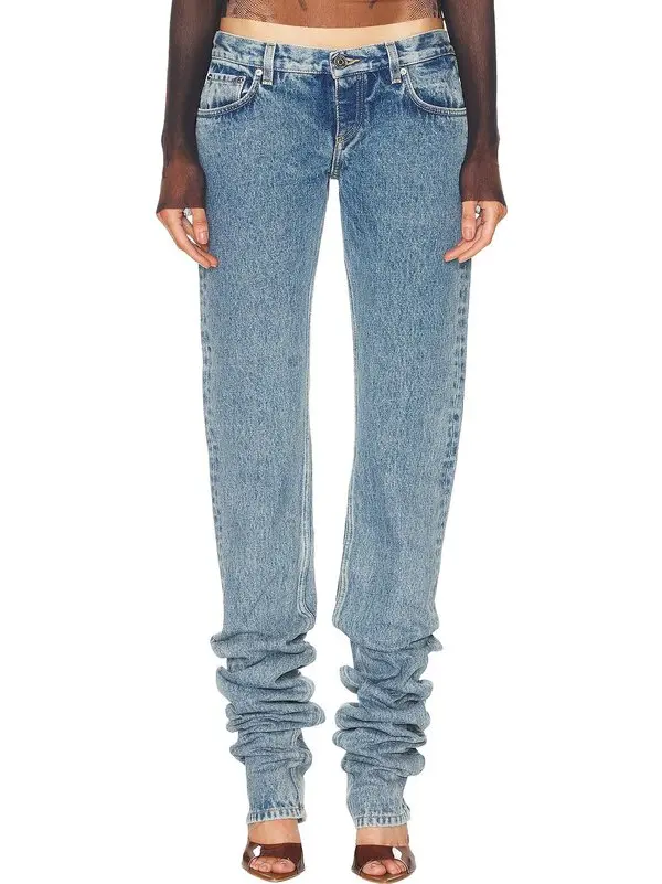 JEAN PAUL GAULTIER X Shayne Oliver Skinny Leg Jeans - Light Blue