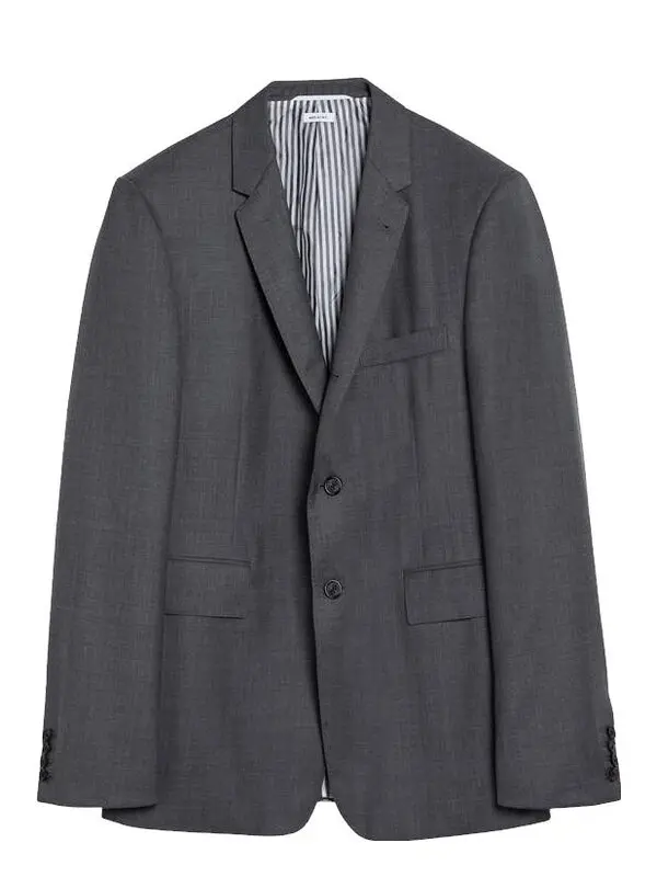 Thom Browne Single-breasted Jacket - Grey