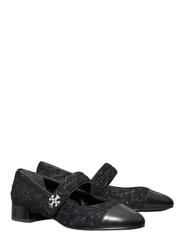 Tory Burch Cap-toe Mary Jane - Midnight Navy/perfect Black