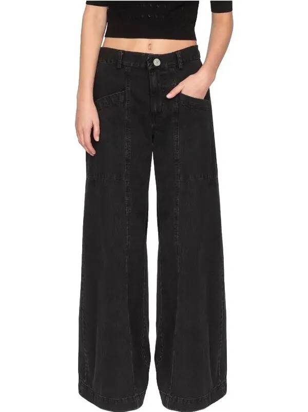 Sea Velma Wide Leg Jeans - Black