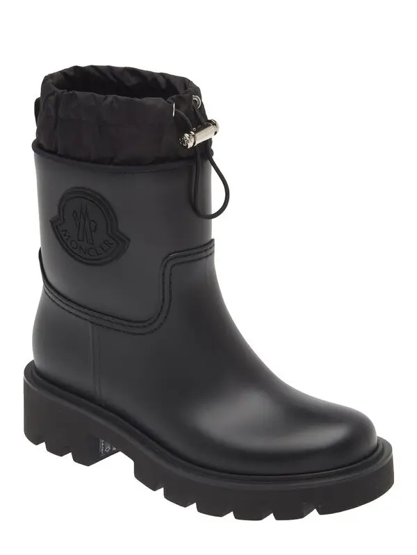 Moncler Kickstream Rain Boots - Black/black