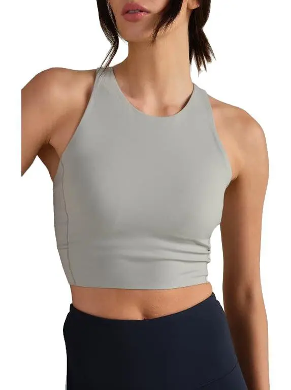 RHONE Revive Longline Bra - Sage Gray