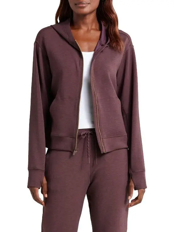 RHONE Dreamglow Full Zip Hoodie - Brown Berry