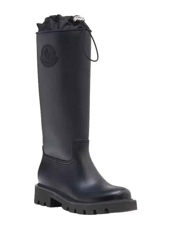 Moncler Kickstream Waterproof Rain Boots - Black