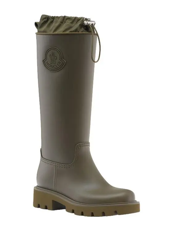 Moncler Kickstream Waterproof Rain Boots - Bronze Olive