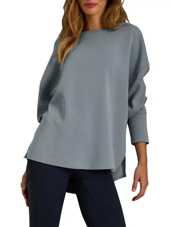 RHONE Relaxed Fit Pullover Sweatshirt - Deep Sage Gray