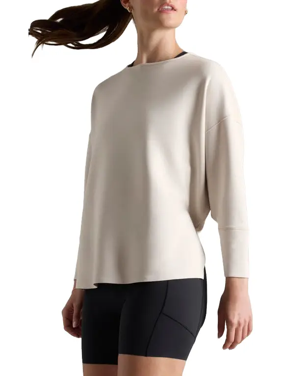 RHONE Relaxed Fit Pullover Sweatshirt - Sand
