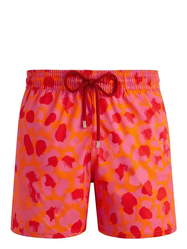 Vilebrequin Leopard Print Swim Shorts - Apricot