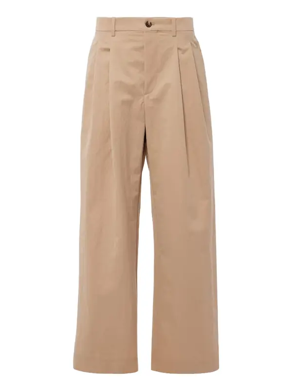 Wardrobe.NYC Drill Chino Wide-leg Pants - Beige