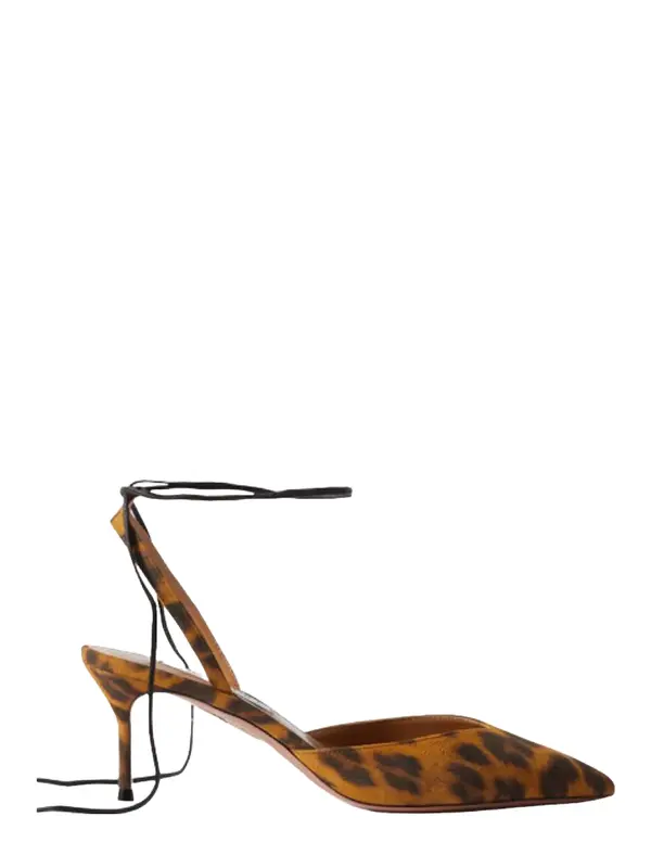 AQUAZZURA Leopard-print Suede Pumps - Animal Print