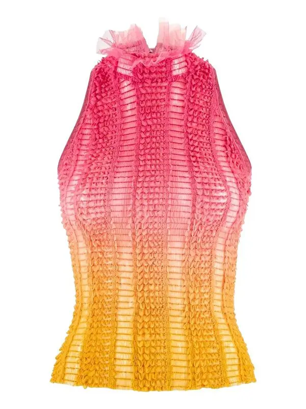 ROBERTA EINER Angel Ombre Top - Pink And Orange