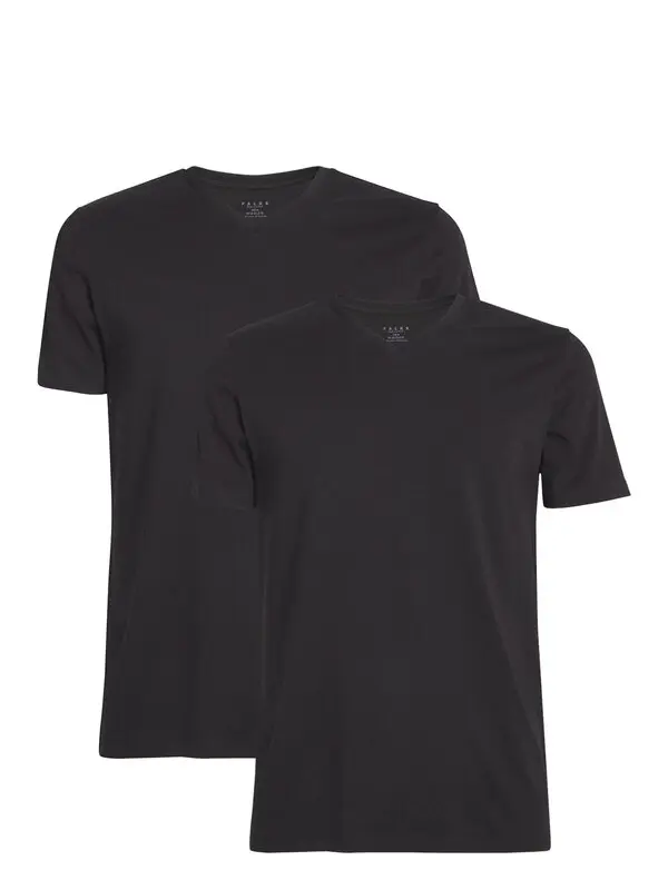 Falke Cotton-blend Daily Comfort T-shirt - Black